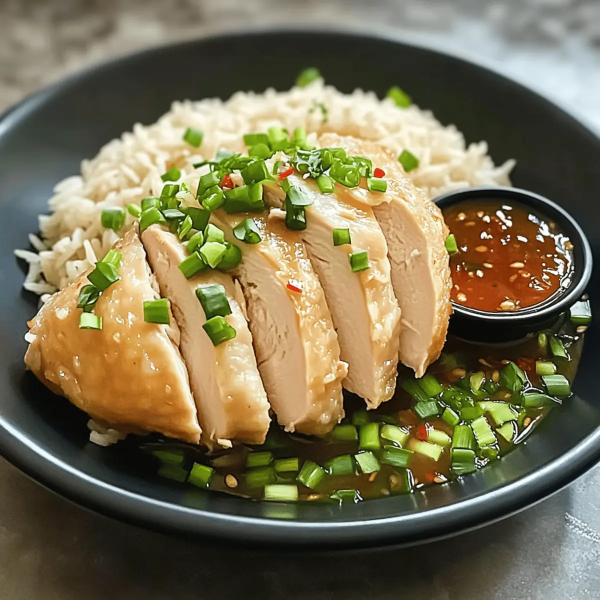 Irresistible Hainanese Chicken Rice with Juicy Thighs