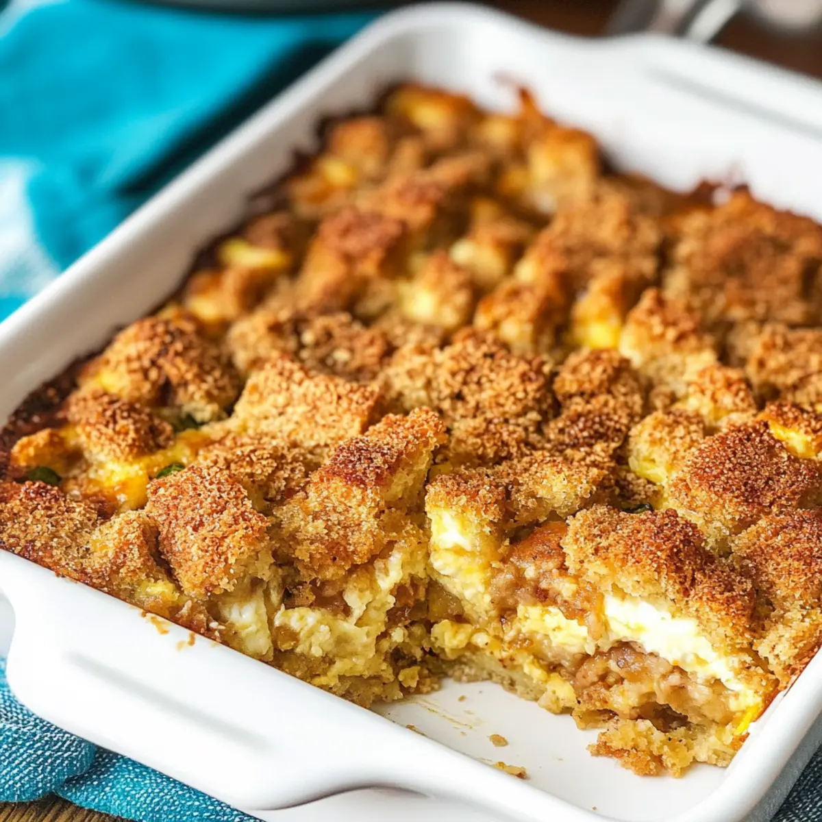 Easy Overnight Cinnamon Baked French Toast Casserole Recipe