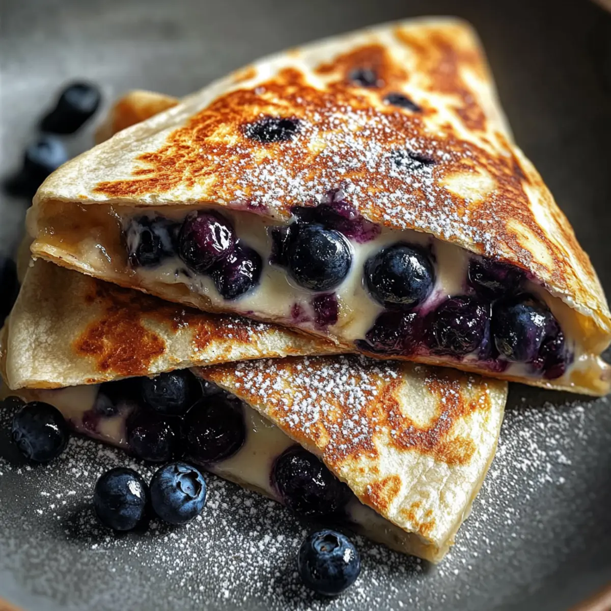 Delicious Blueberry Breakfast Quesadilla: A Cozy Morning Treat