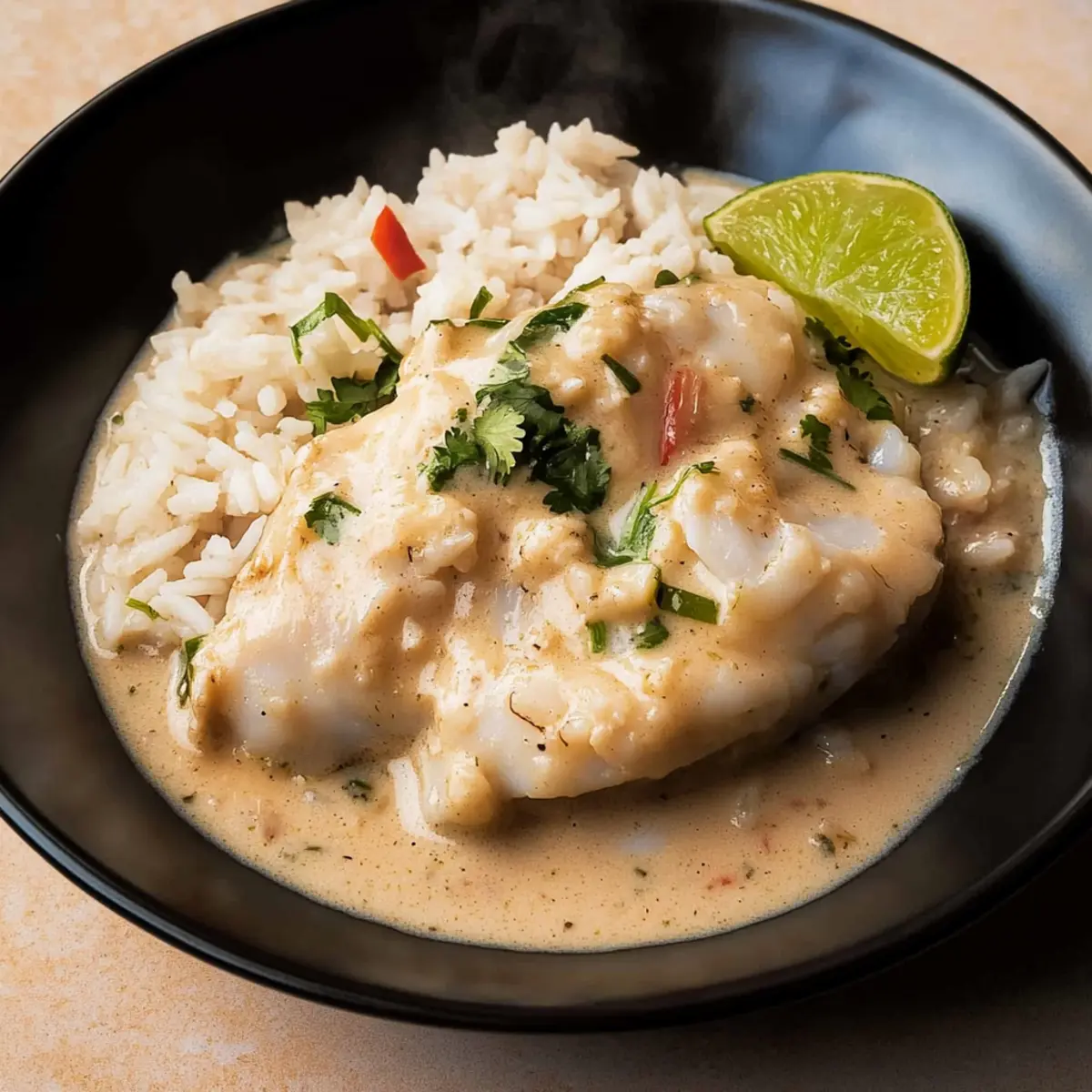 Irresistible Miso-Coconut Poached Cod with Tender Pandan Rice