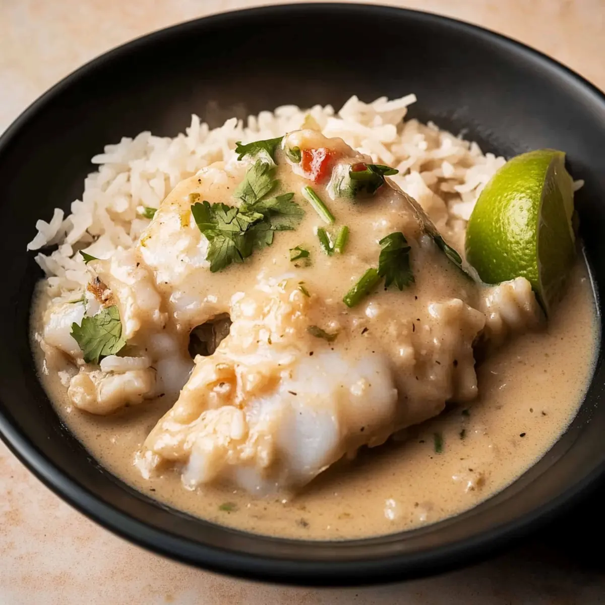 Irresistible Miso-Coconut Poached Cod with Tender Pandan Rice