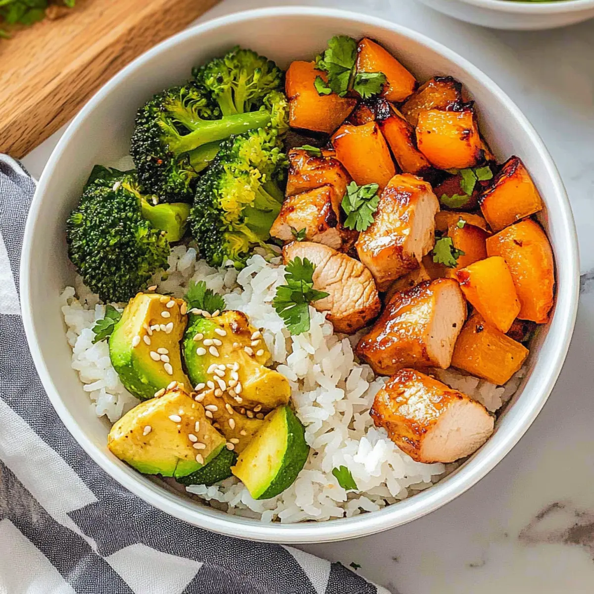 Irresistible Healthy Chicken & Sweet Potato Rice Bowl Recipe