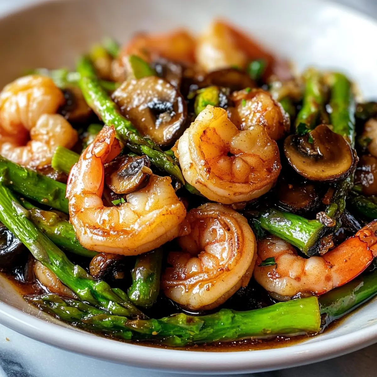 Irresistible Shrimp and Asparagus Stir-Fry with Mushrooms