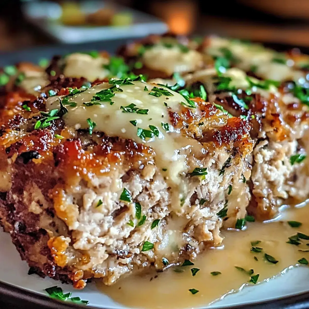 Irresistible Garlic Parmesan Chicken Meatloaf Recipe