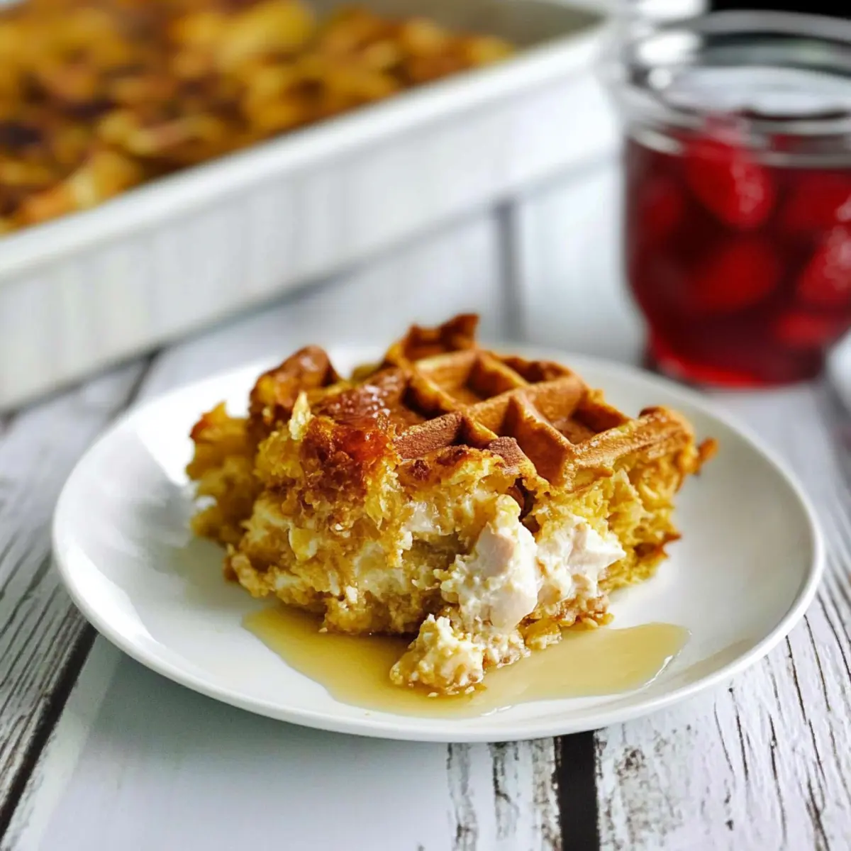 Irresistible Chicken and Waffle Casserole for Easy Brunch