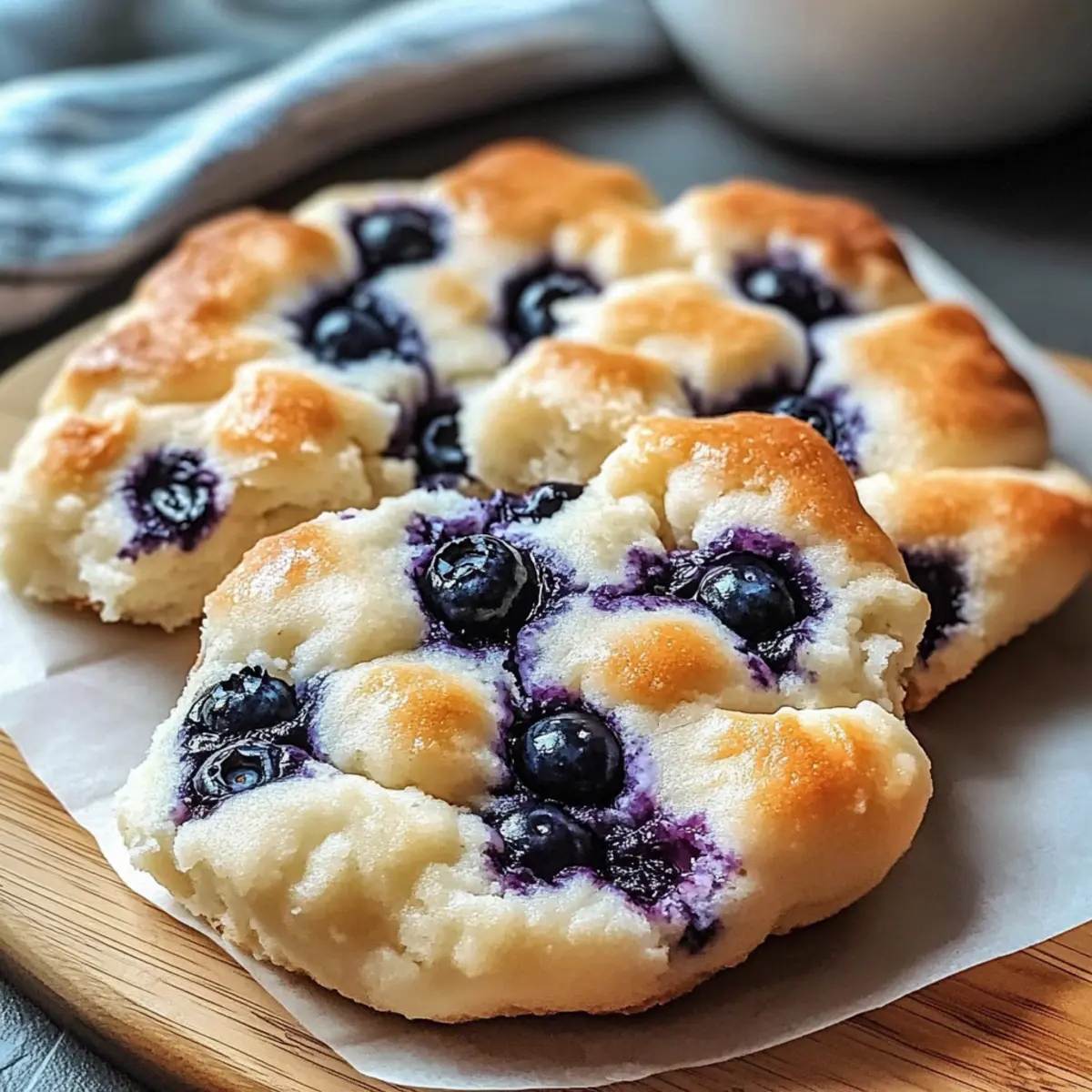 Irresistible Fluffy Cottage Cheese Blueberry Cloud Bread