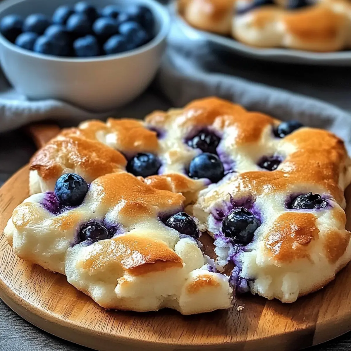 Irresistible Fluffy Cottage Cheese Blueberry Cloud Bread