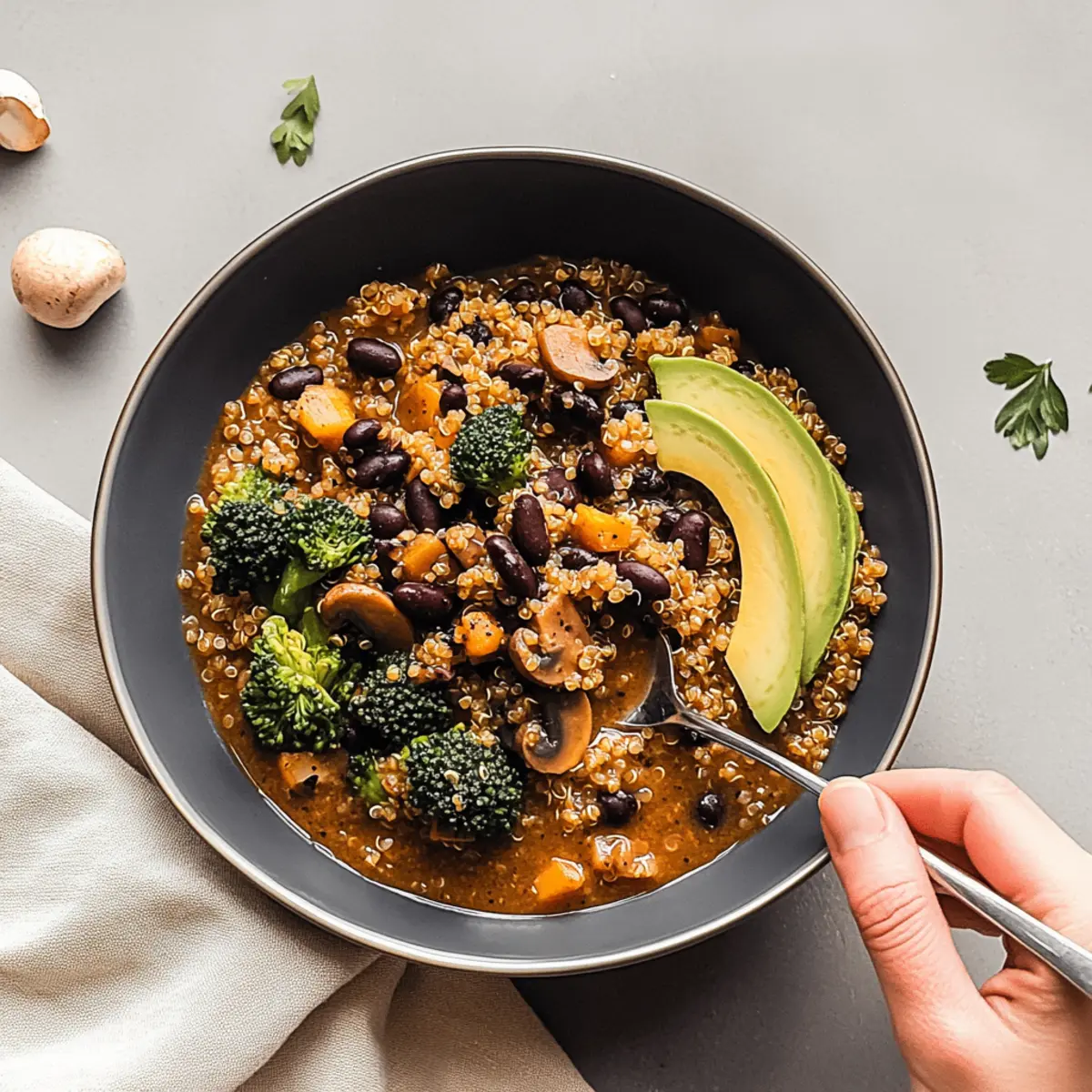 Ultimate Protein Packed Black Bean and Lentil Soup Delight