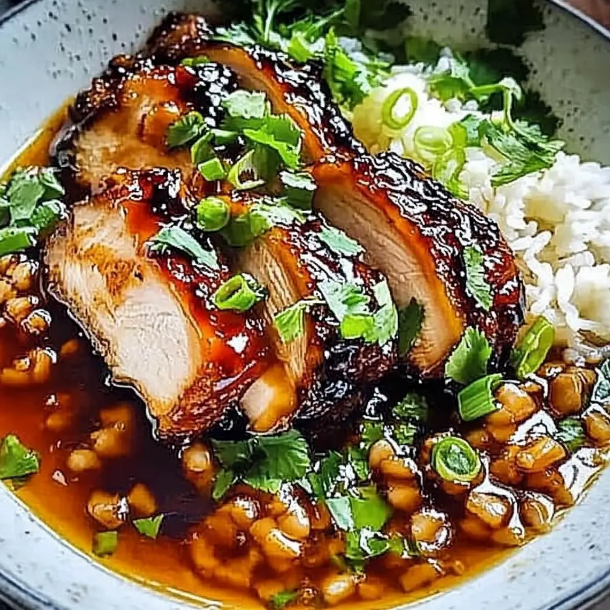 Caramelised Soy Chicken in Garlic Ginger Broth: A Cozy Delight