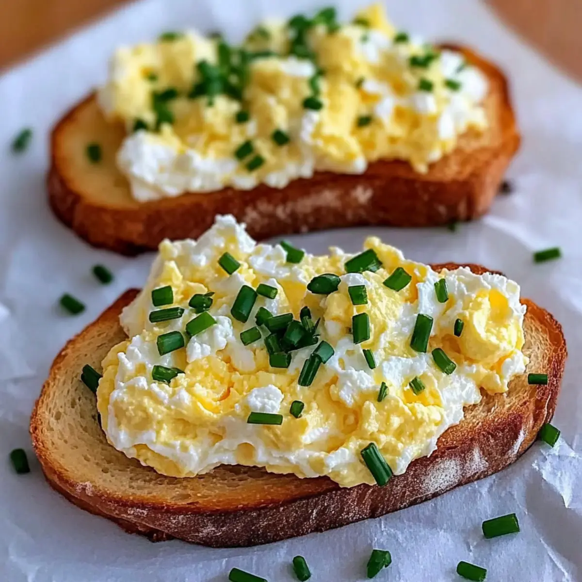 Easy 6-Ingredient Egg and Ricotta Toast - Quick Creamy Delight
