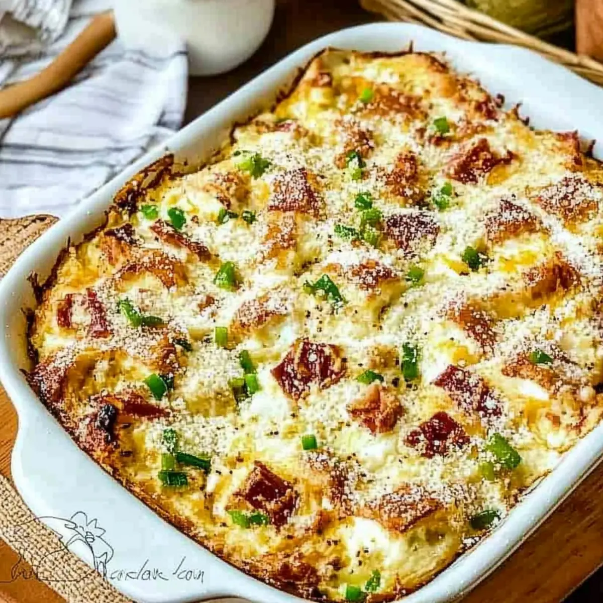 Irresistible Everything Bagel Make Ahead Breakfast Casserole